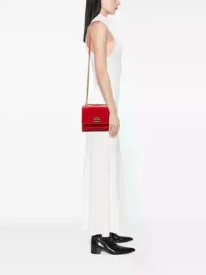 Balenciaga Embossed Patent Sharp S Chain Shoulder Bag