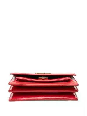 Balenciaga Embossed Patent Sharp S Chain Shoulder Bag