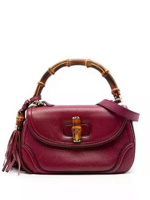 Gucci Bamboo Satchel - Red