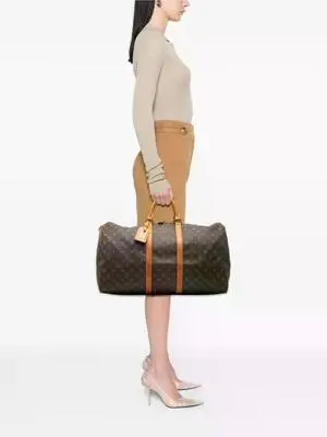 LOUIS VUITTON Monogram Keepall 55 Travel Bag