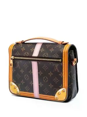 LOUIS VUITTON Monogram Summer Trunks Pochette Metis Satchel
