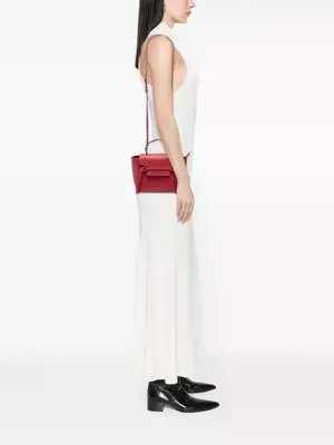 Celine Nano Grained Calfskin Belt Bag Satchel - Red