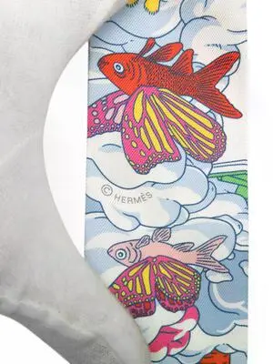 Hermès 2025-2026 Sur Mon Nuage Silk Twilly Scarf Scarves