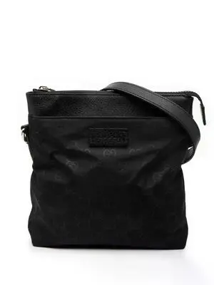 Gucci Gg Nylon Crossbody Bag - Black