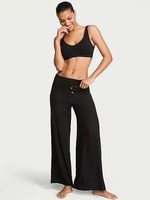 Victoria's Secret Sosoft™ Modal Ultra-fine Wide-leg Pant - Black