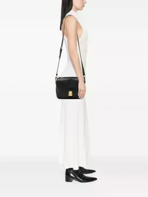 LOUIS VUITTON Monogram Empreinte Pochette Metis Satchel - Black