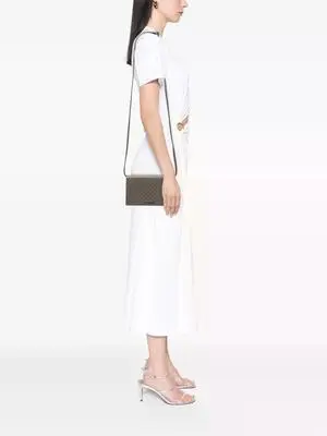 Gucci Microssima Wallet On Strap Crossbody Bag - Grey