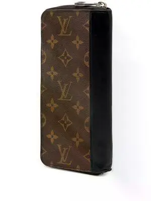 LOUIS VUITTON 2017 Monogram Macassar Vertical Zippy Wallet Long Wallets