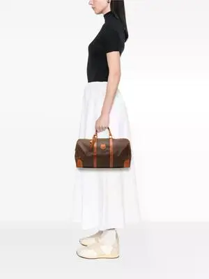 Celine Macadam Coated Canvas Boston Bag