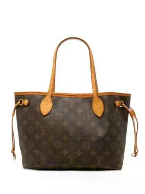 LOUIS VUITTON Monogram Neverfull Pm Tote Bag - Brown