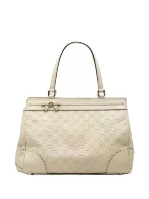 Gucci Embossed Leather Mayfair Tote Bag