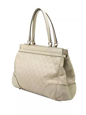 Gucci Embossed Leather Mayfair Tote Bag