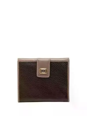 Gucci 20th Century Bicolor Calfskin Interlocking G Wallet Small Wallets - Brown