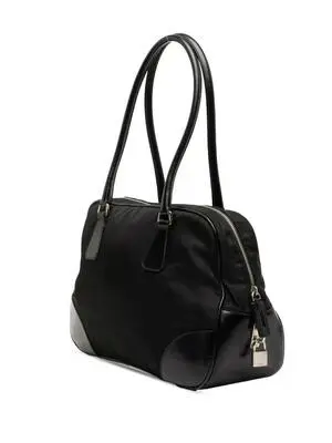 Prada Soft Calf Trimmed Bauletto Bag Handbag