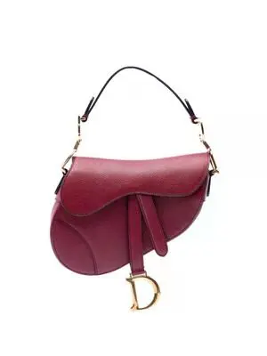 Dior Mini Saddle Bag Satchel - Red