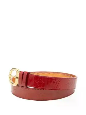 LOUIS VUITTON Monogram Vernis Ceinture Belt - Red