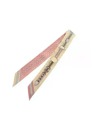Hermès 2010-2025 Grand Tralala Silk Twilly Scarf Scarves - Pink