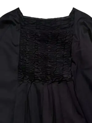RENLI SU Smocked Long-sleeve Blouse