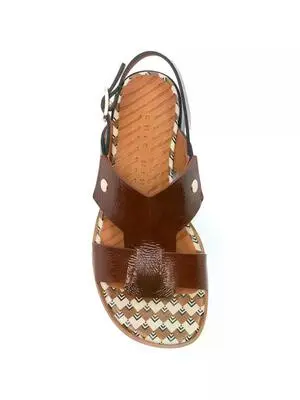 Chie Mihara Wenka Patent Leather Slingback Sandals