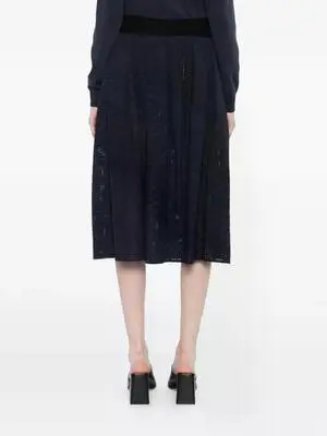 AGNES B. Broderie Anglaise Flared Skirt