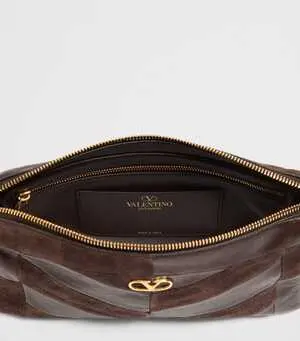Valentino Garavani Small Leather Shoulder Bag - Brown