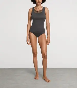 Hanro Cotton Belen Lace Trim Tank Top