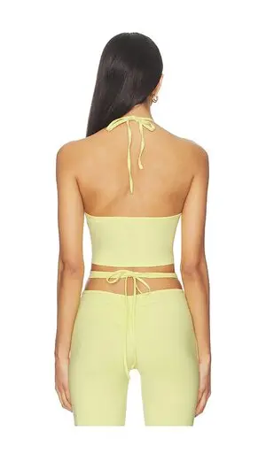 I.AM.GIA Ruched Halterneck Crop Top