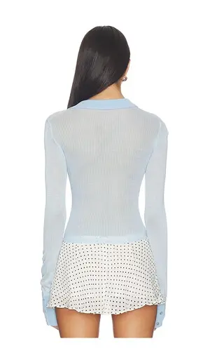 I.AM.GIA Davina Top With Button Closure - Baby Blue