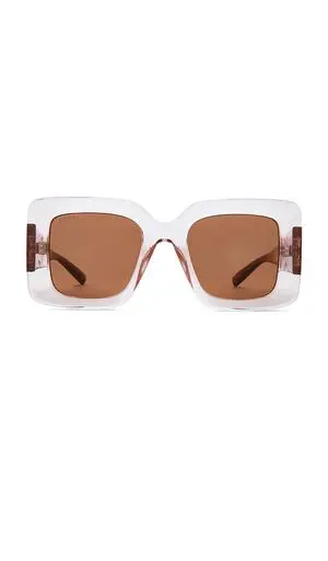 Gucci Acetate Square Sunglasses - White
