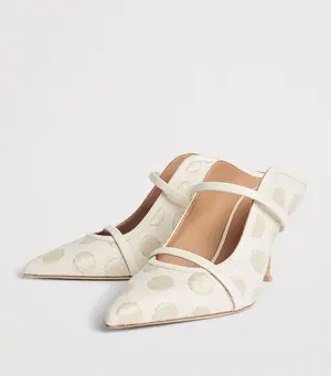 MALONE SOULIERS Maureen Heeled Mules - Beige