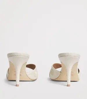 MALONE SOULIERS Raffia-leather Mules