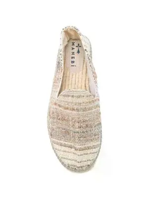 Manebí Woven Slip-on Espadrilles - Neutrals