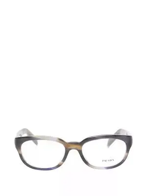 Prada Square Frame Glasses - Blue