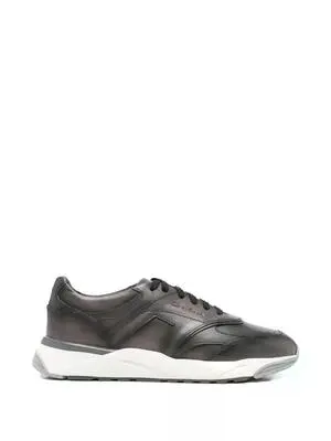 Santoni Paneled Sneakers For Men