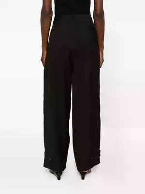 CARLA G. Paneled Wide-leg Trousers