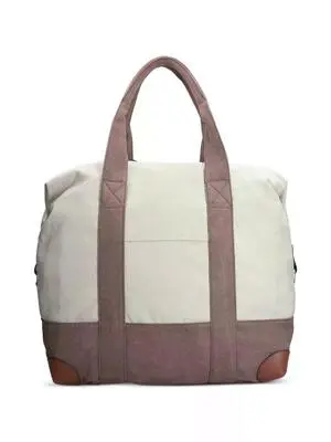 MC2 SAINT BARTH Logo Embroidered Canvas Tote Bag