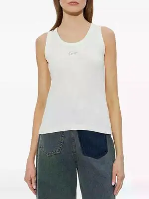 Kenzo Embroidered Cotton Tank Top