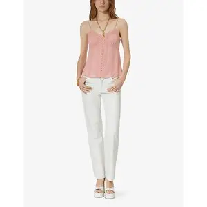 The Kooples Embroidered V-neck Cami Top