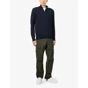 ARNE Funnel Neck Long Sleeve Knitted Cardigan