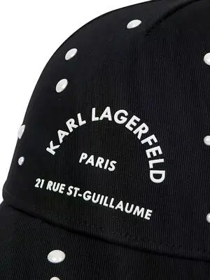 Karl Lagerfeld Faux-pearl Embellished Baseball Cap
