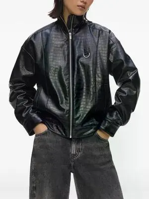 Karl Lagerfeld Karlism Croc-effect Bomber Jacket