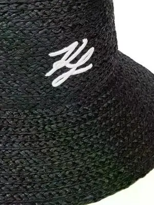 Karl Lagerfeld K/autograph Raffia Bucket Hat