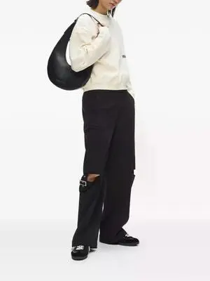 Karl Lagerfeld Logo Print Cotton Jersey Hoodie