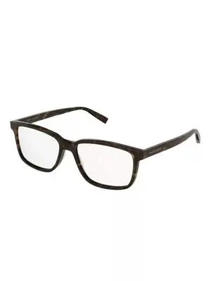 Saint Laurent Rectangle Acetate Frames - Brown
