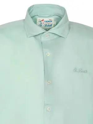 MC2 SAINT BARTH Logo-embroidered Long-sleeve Shirt