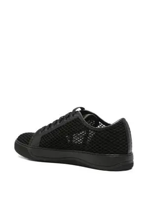 LANVIN Leather Detail Lace-up Sneakers