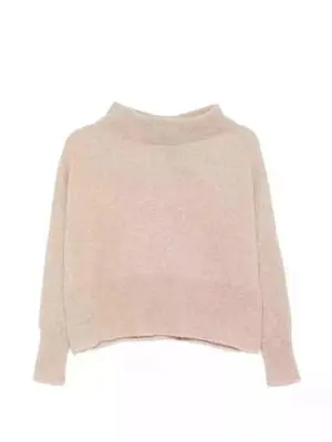 LA JULIE CASHMERE Funnel-neck Sweater