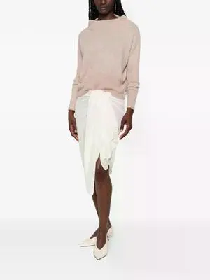 LA JULIE CASHMERE Funnel-neck Sweater