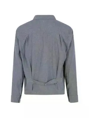 TAIGA TAKAHASHI Pleated Herringbone Jacket