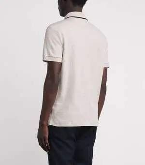 BOSS Cotton Paddy Polo Shirt - Silver